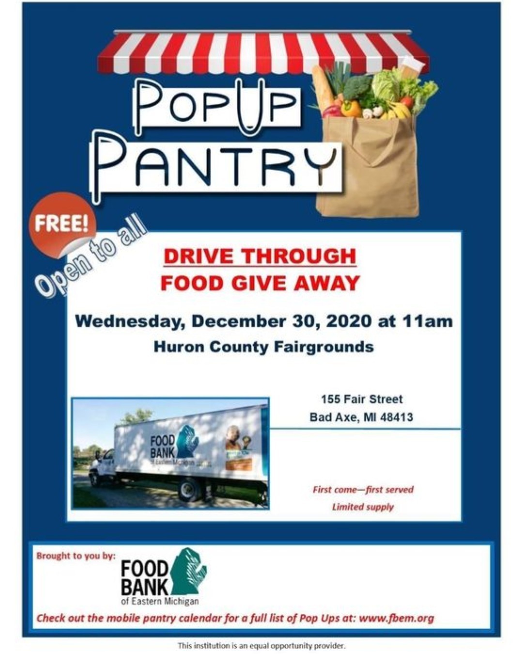Pop Up Pantry — Bad Axe Area District Library